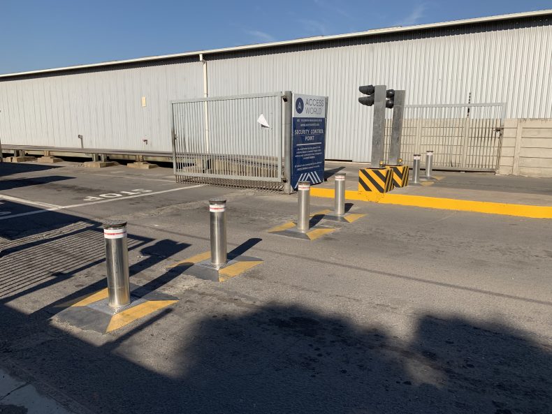 Bollards for trucking and freight depot - Turnstar